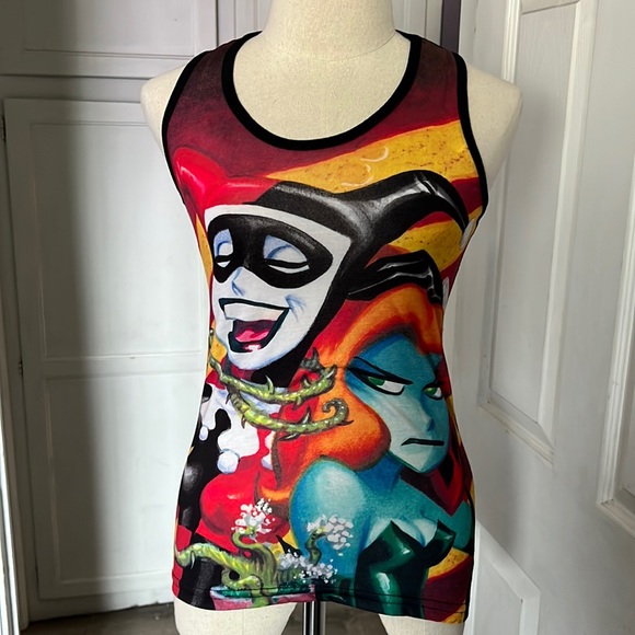 DC Comics | Tops | Dc Comics Harley Quinn And Poison Ivy Graphic Halter ...